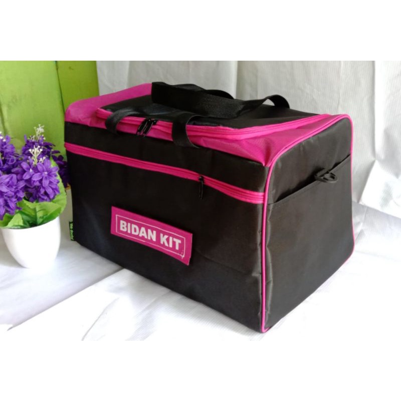Jual Tas Bidan KIT Black Pink Custom/Tas bekam/tas homecare tdoctor ...