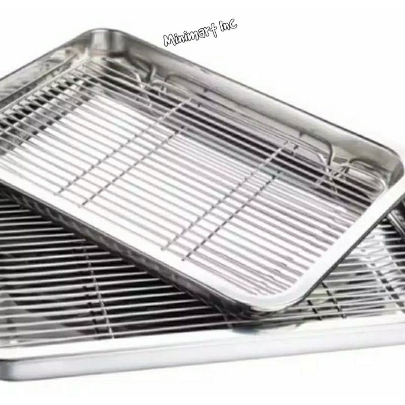 Jual Set Nampan dan Cooling Rack / Nampan + Rak Pendingin Kue | Shopee ...