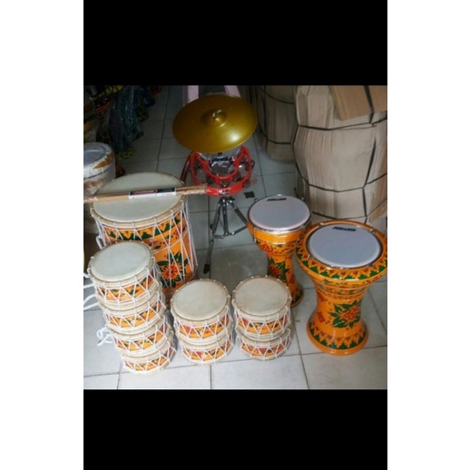 Jual Alat musik marawis batik lengkap 12set | Shopee Indonesia