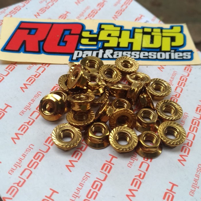 Jual Mur 8 M5 probolt stainless gold original heng thailand FD27 ...