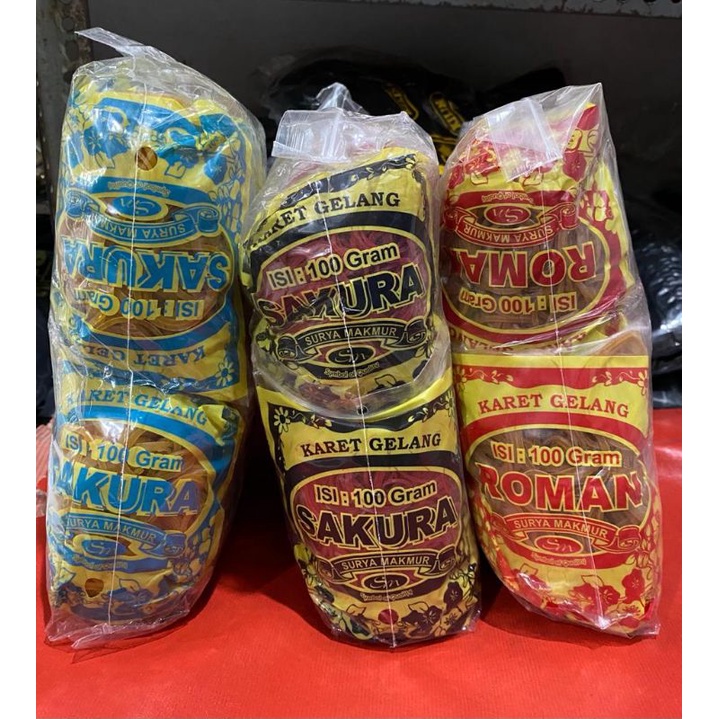 Jual Karet gelang ROMAN/SAKURA diameter kecil, sedang, besar berat ...