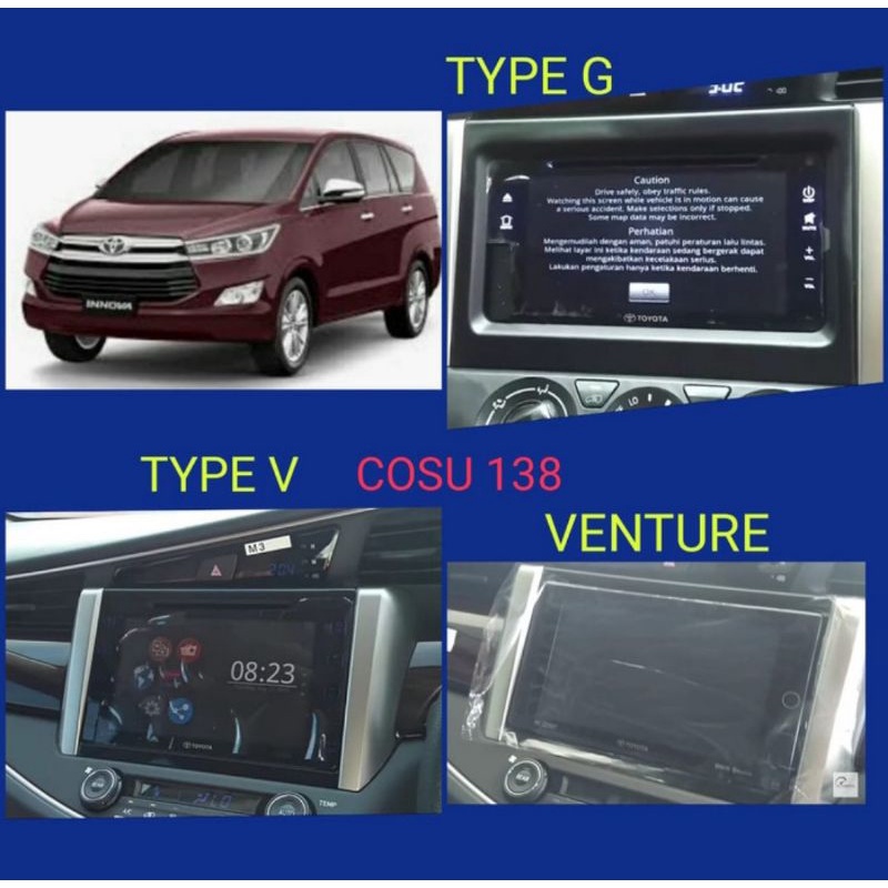 Jual Pelindung Layar Anti Gores Head Unit Toyota Innova Inova Reborn ...