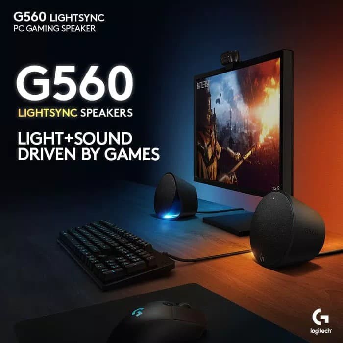 Jual Logitech G560 Lightsync PC Gaming Speaker Garansi Resmi 2 Tahun ...