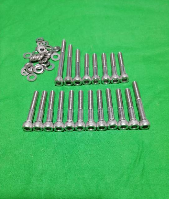 Jual BAUT L STAINLESS BLOCK BLOK MESIN KANAN KIRI BAK MAGNET BAK KOPLING GL PRO MAX NEOTECH ...