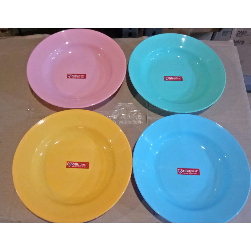 Jual GBU PIRING PLASTIK 8 INCH PP ORI | PIRING WARNA PLASTIK | Shopee ...