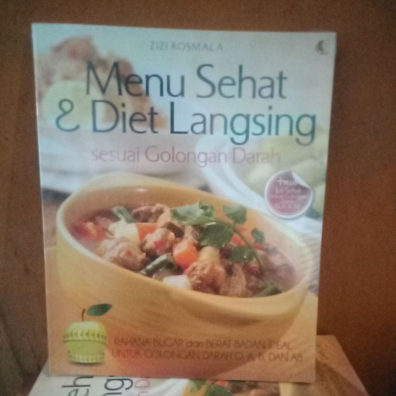 Jual buku masakan : Menu Sehat & Diet Langsing sesuai Golongan Darah ...
