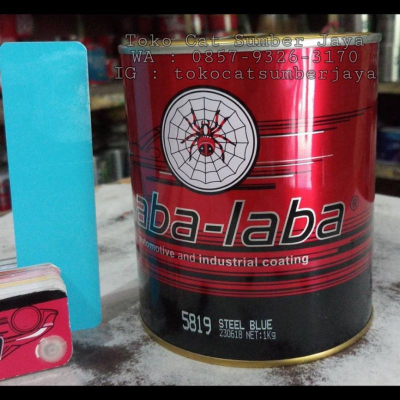 Jual Cat Duco Laba Laba Spider NC Steel Blue 5819 (1L) | Shopee Indonesia