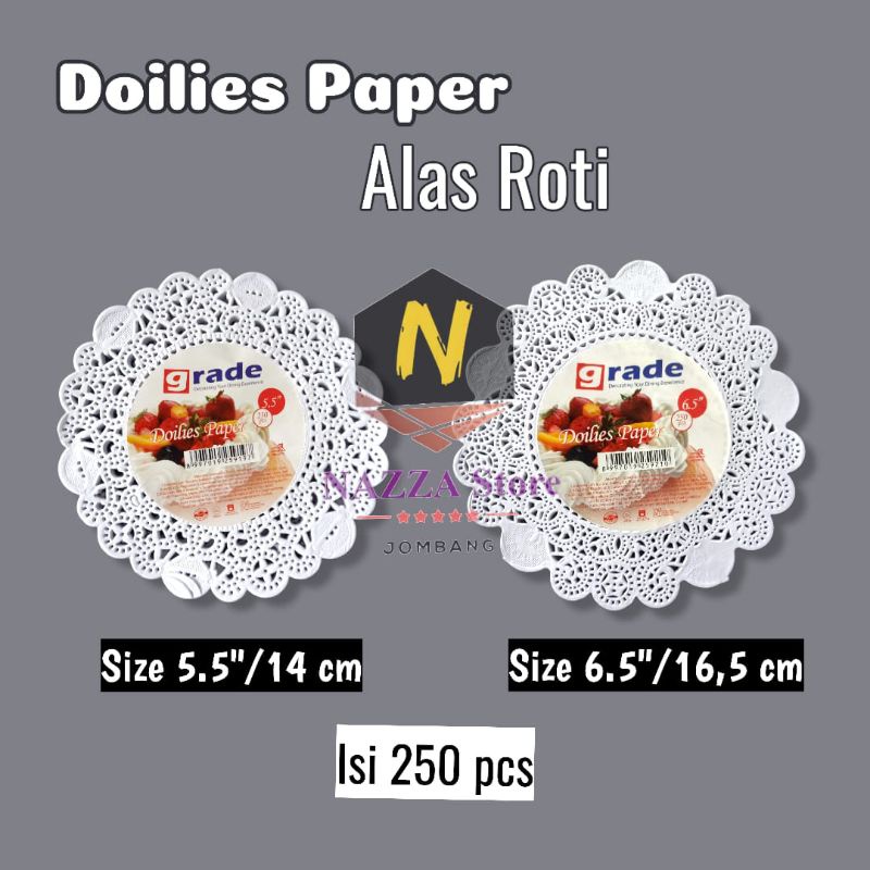 Jual GRADE Doilies Paper Alas Roti isi 250 lembar | Shopee Indonesia
