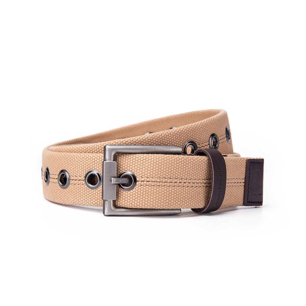 Jual HUSH PUPPIES - Paul Pin Men CANVAS Belt - TAN | Shopee Indonesia