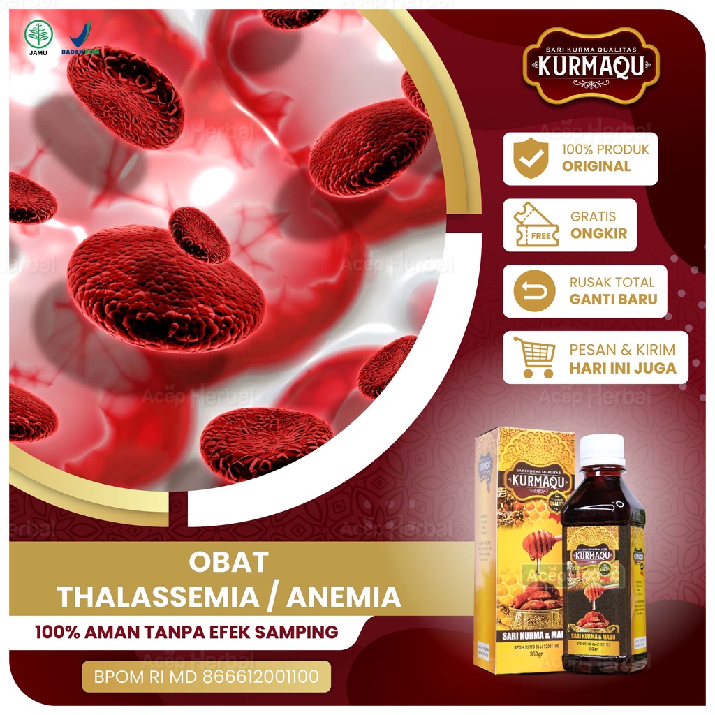 Jual Obat Thalassemia Anemia Darah Rendah Hipotensi Penambah Darah ...