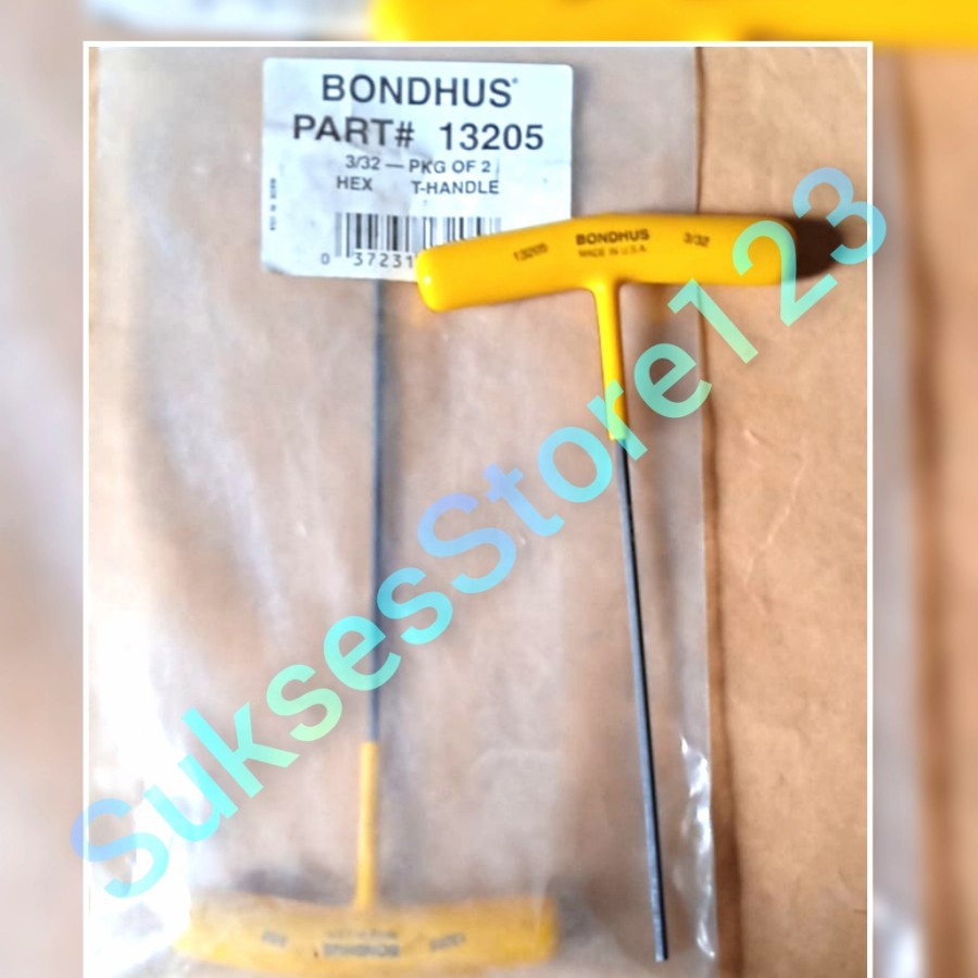 Jual Kunci L Model T / Hex Key T Handle Inch inci Bondhus USA | Shopee ...