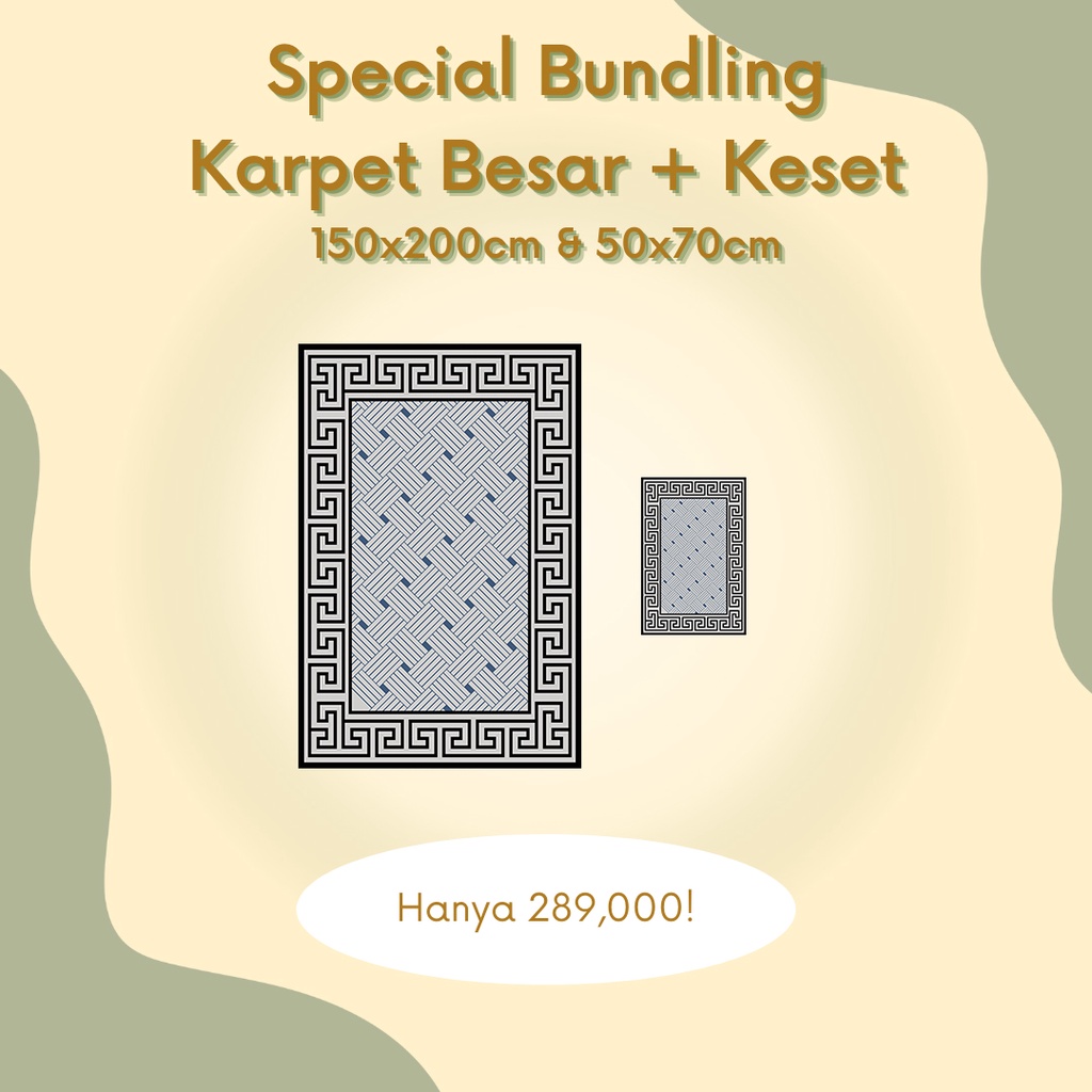 Jual Classic Carpets - Karpet Lantai Classic Rumah Modern Bundling Set ...