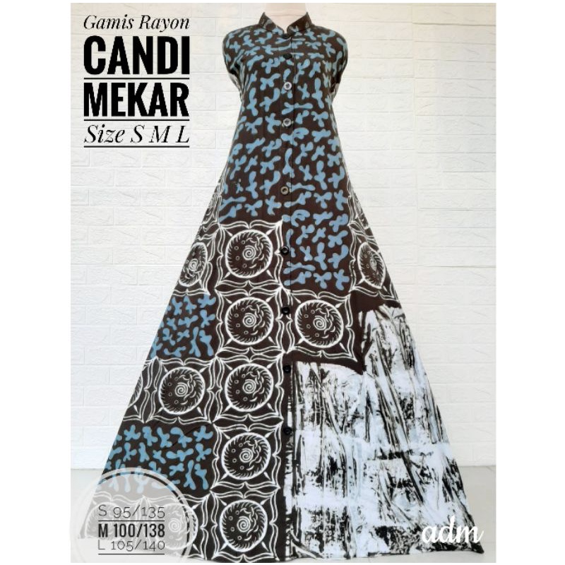 Jual Gamis Rayon Candi Mekar Adem dan Nyaman | Shopee Indonesia