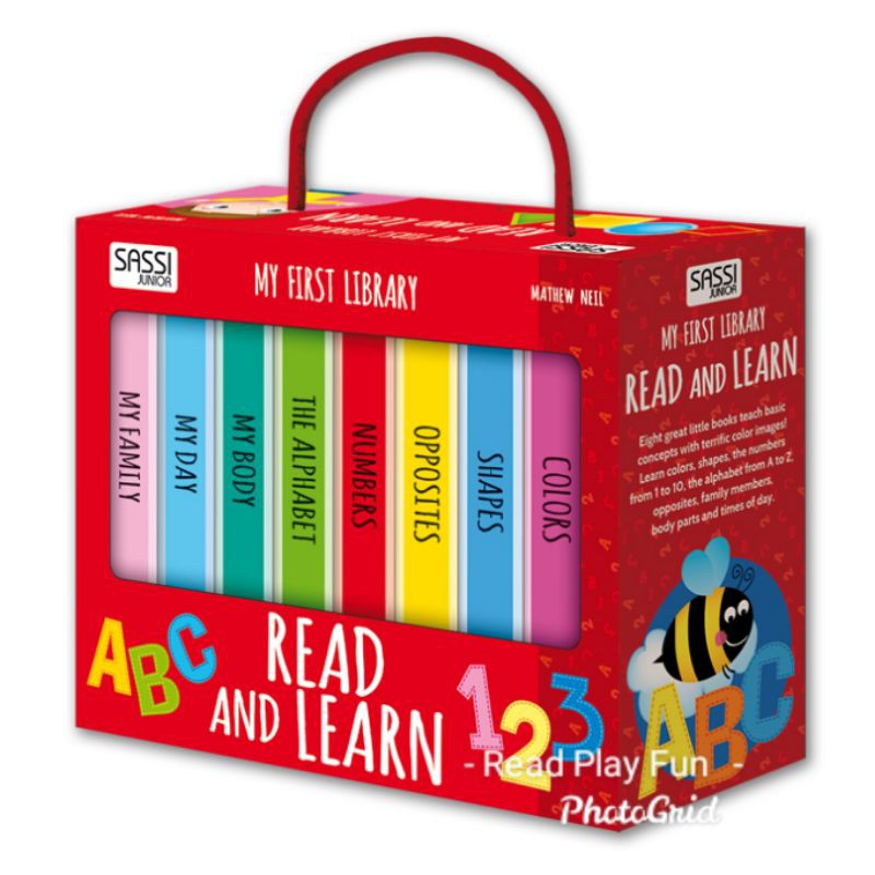 Jual My First Library Read And Learn includes 8 Board Books | Shopee ...