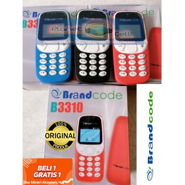 Jual HP BRANCODE B3310-1,44inch-SIM GSM | Shopee Indonesia