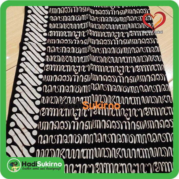 Jual Kain Batik Tulisan Aksara Jawa kombinasi Motif Parang | Shopee ...