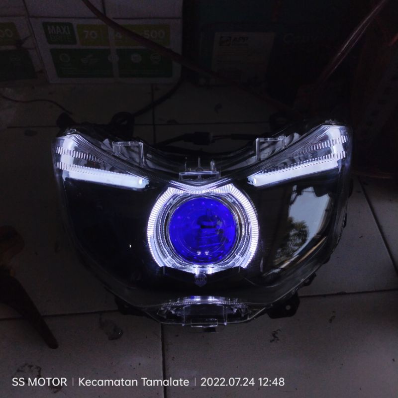 Jual HEADLAMP CUSTOM PROJIE BILED VAHID LAMPU DEPAN NMAX OLD / LAMA ...