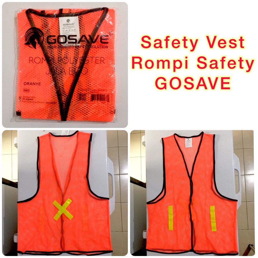 Jual Safety Vest Jaring Rompi Pengaman Proyek merk GOSAVE VPRO SCOTH ...
