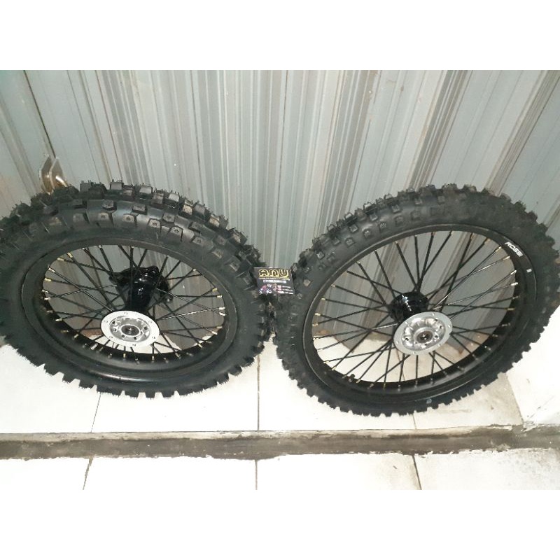 Jual Velg Alumunium Paket Banset Trail lumpur trabas motocross ban tahu ...