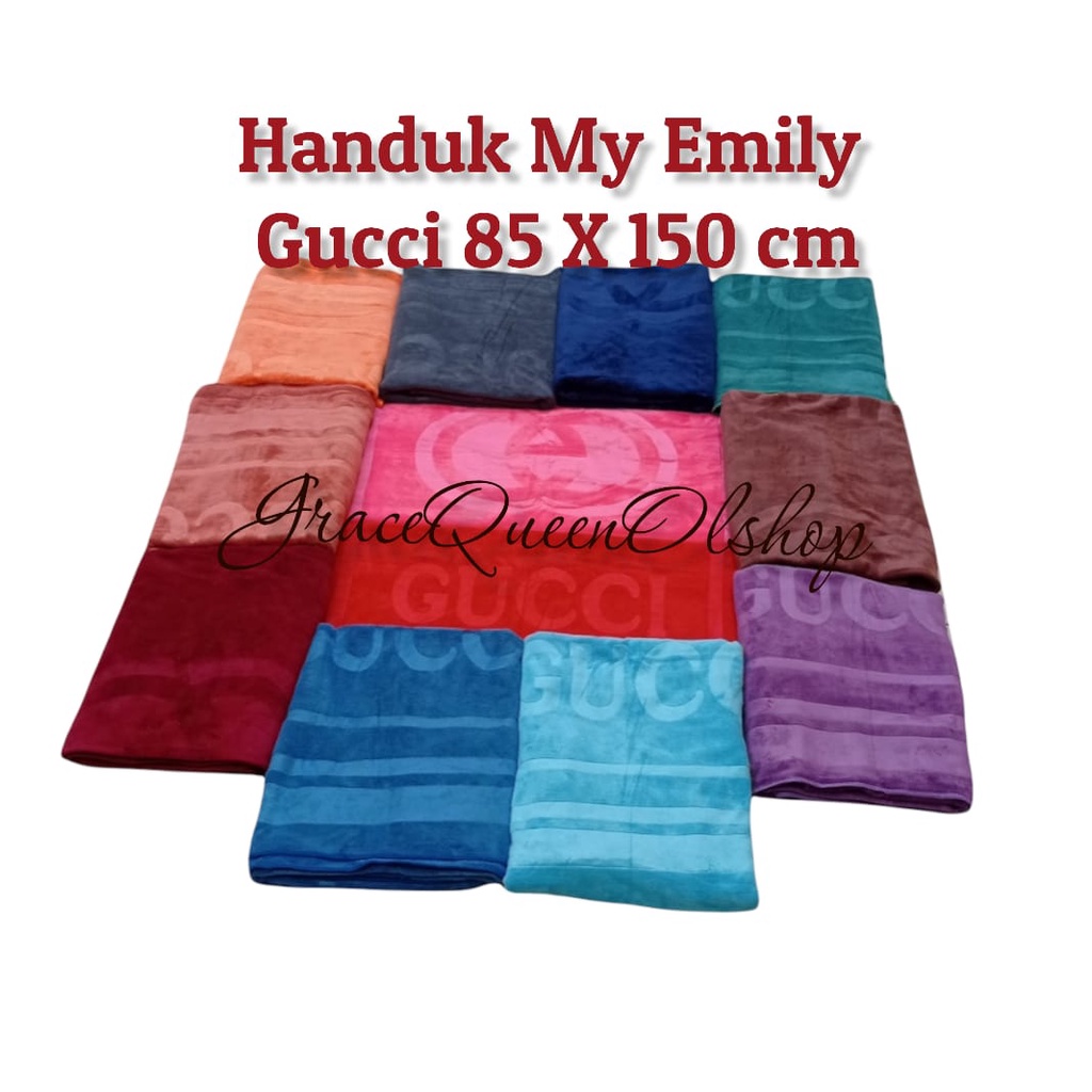 Jual Handuk Mandi Gucci Kanebo Jumbo by My Emily Ukuran 85X150 cm ...