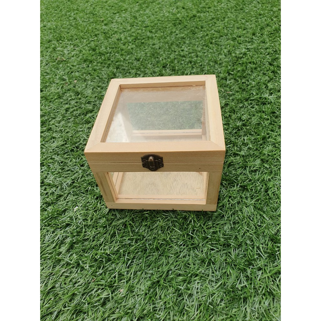 Jual Kotak Full Akrilik Frame Kayu 10 x 10 x 10 | Shopee Indonesia