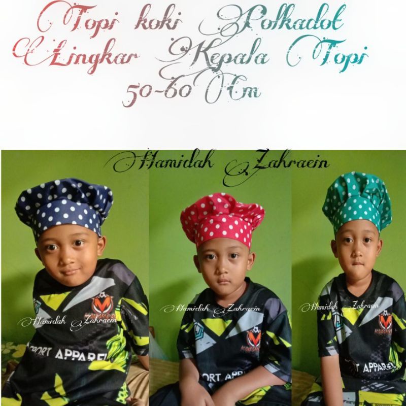 Jual TOPI KOKI ANAK//TOPI CHEF MODERN//AKSESORIS KOKI//TOPI KULINER ...