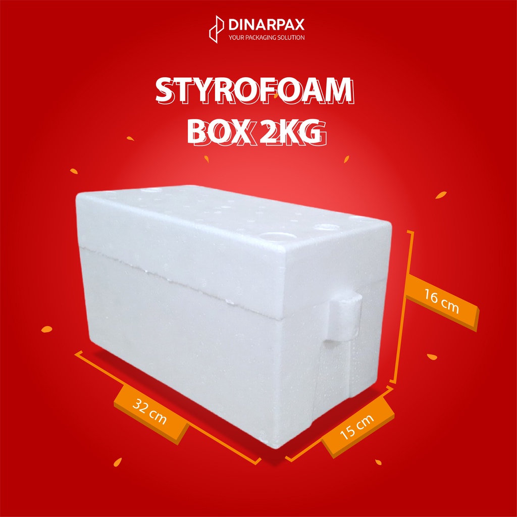 Jual Styrofoam Box 2kg / Dinarbox / Frozen / Sterofoam kecil / Fishbox ...