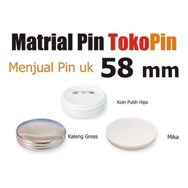 Jual Bahan Baku Pin 58 Putih | Shopee Indonesia