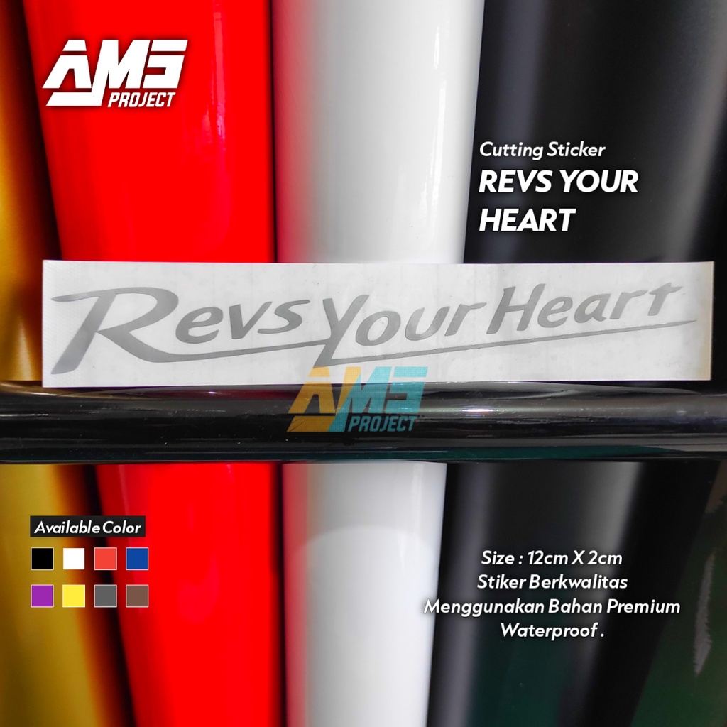 Jual Stiker Revs Your Heart / Cutting Sticker Waterproof | Shopee Indonesia