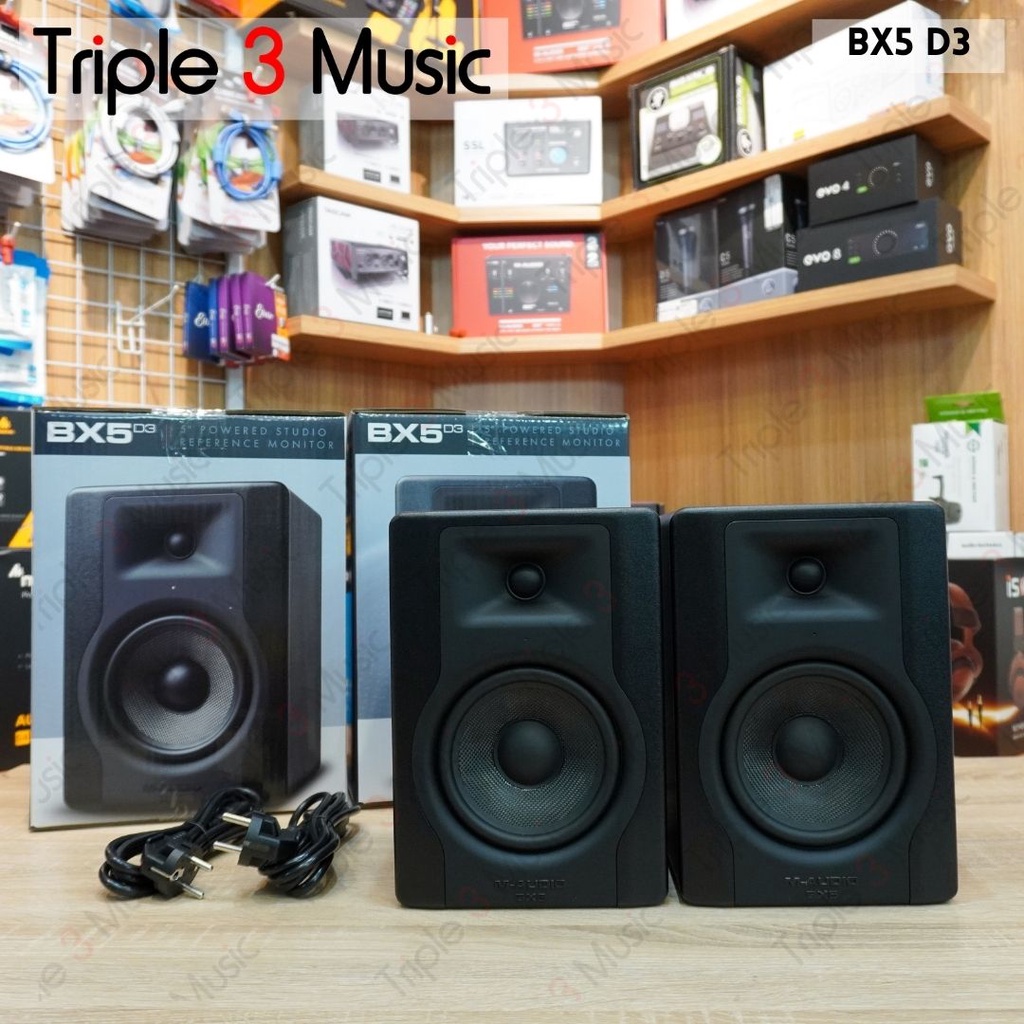 Jual M-AUDIO BX5 D3 Speaker Monitor 5 inch Flat recording | Shopee Indonesia
