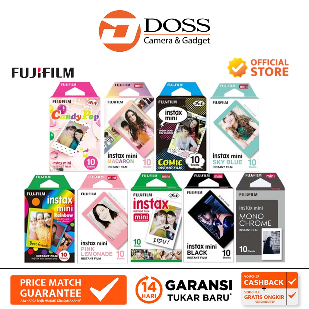 Jual Paper Film Instax Mini Single Pack - 10 Sheets | Shopee Indonesia