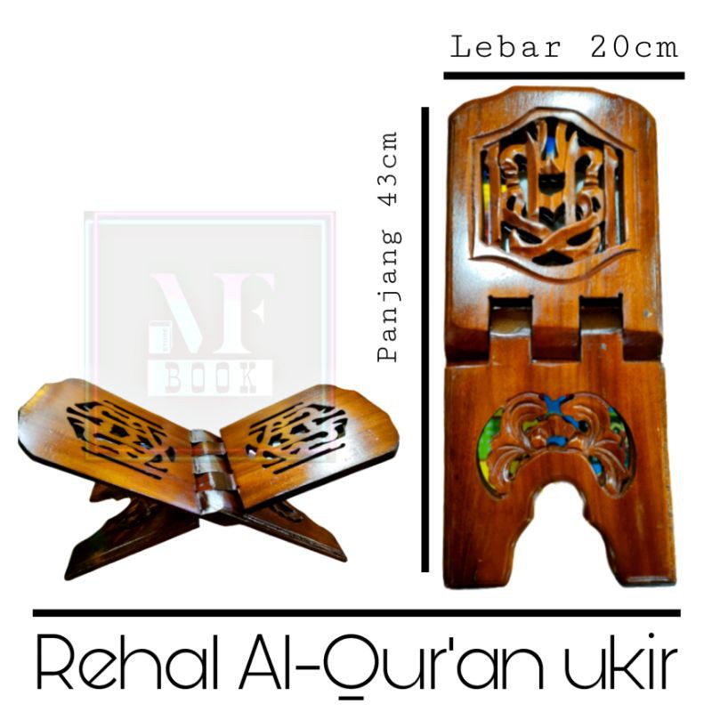 Jual Rehal Al-Quran Ukir Ukuran Jumbo (43x20) - Tuding ngaji kalam ...