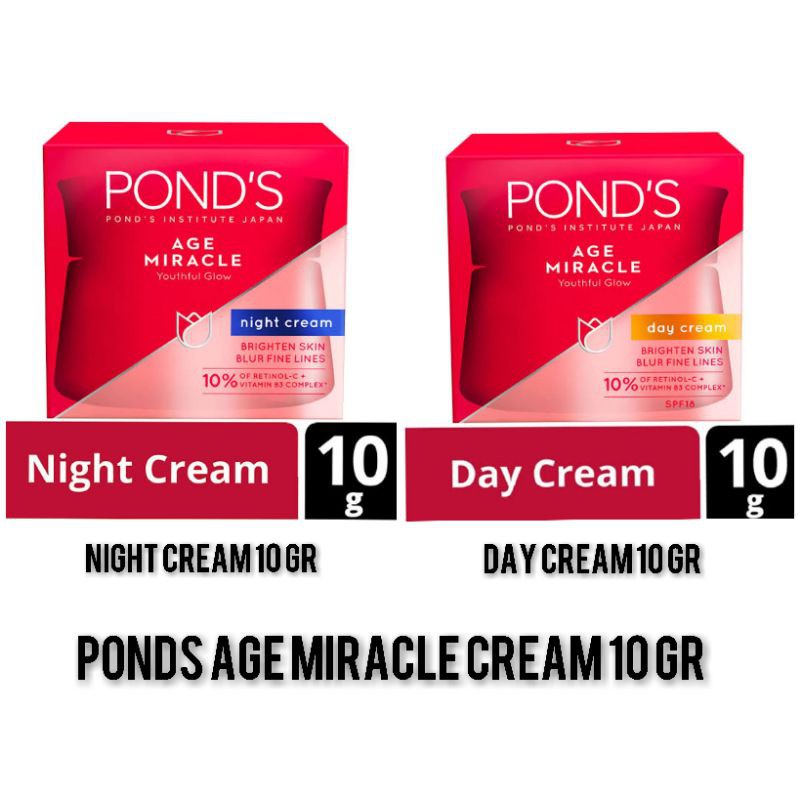 Jual Ponds Age Miracle Cream 10 Gr Day Night (COD) | Shopee Indonesia