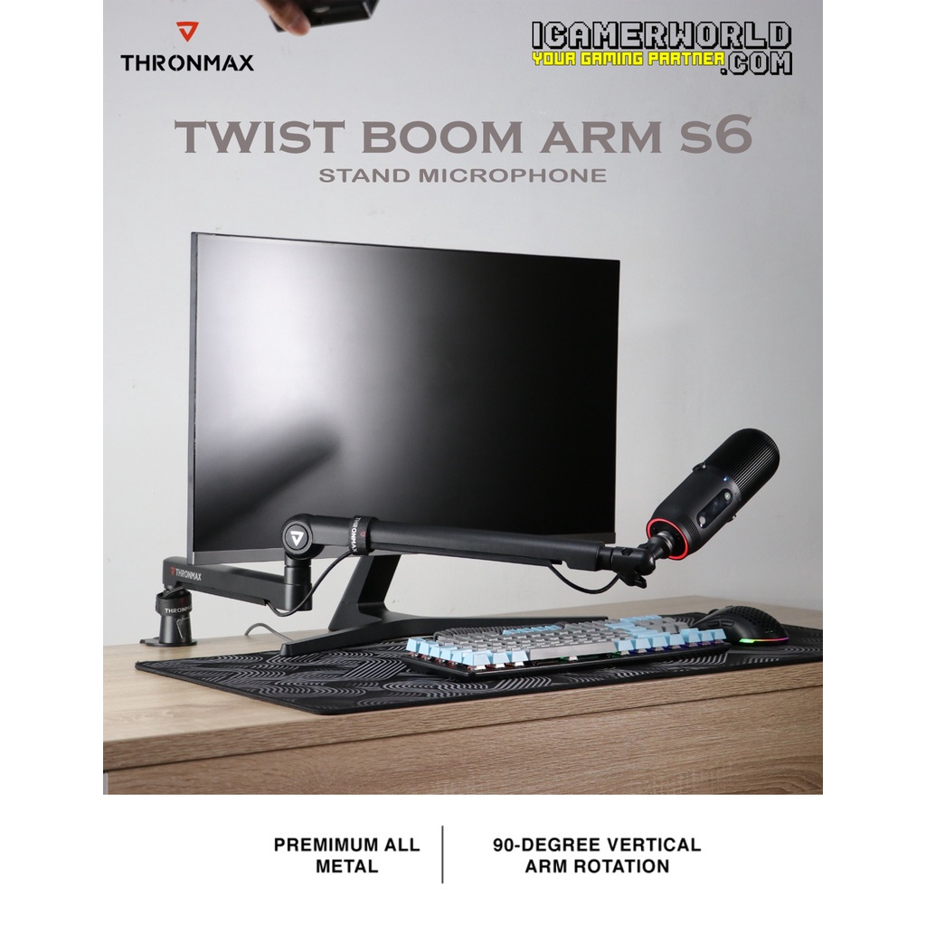 Jual Thronmax Twist Boom Arm S-6 Stand microphone | Shopee Indonesia