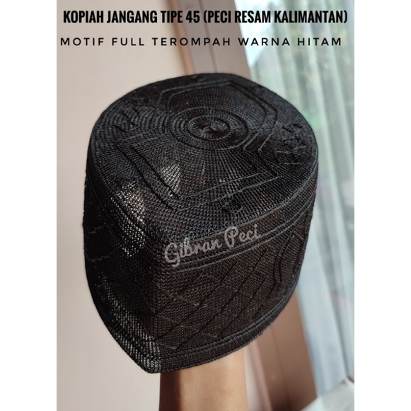 Jual Kopiah jangang tipe 45 motif terompah. Peci resam khas kalimantan ...