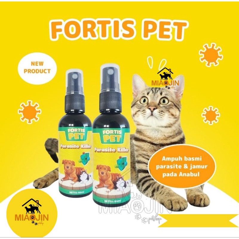 Jual PARASITE KILLER Obat Spray Kutu /Jamur Kucing Anjing Scabies Borok ...