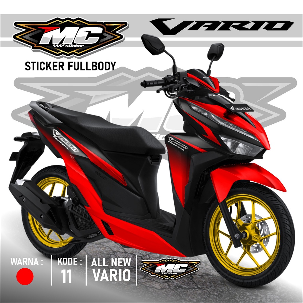 Jual MC Cutting Sticker - MCD.11 Decal Stiker Vario 125 150 New Full ...