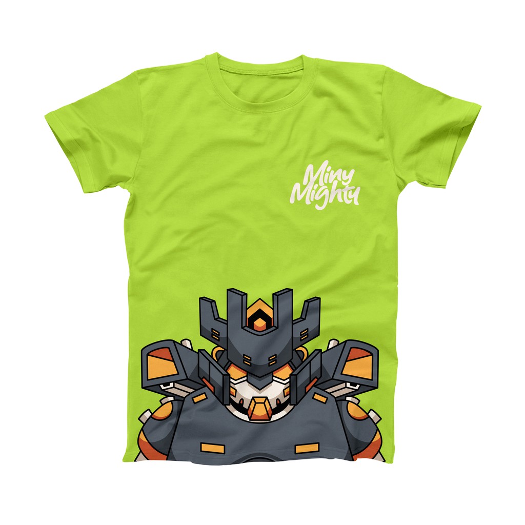 Jual Mini Mighty Baju Anak - Kaos Anak Mecha Squad Lime Green | Shopee ...