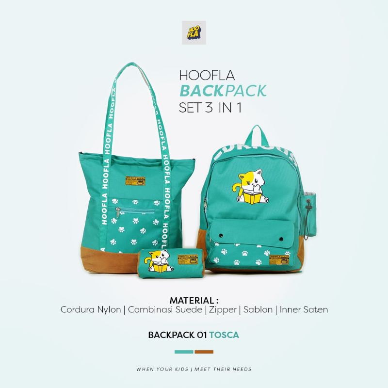 Jual TAS SEKOLAH ANAK TK SD FREE KAOS BACKPACK SET 3 IN 1(RANSEL,TOTEBAG,POUCH) | Shopee Indonesia