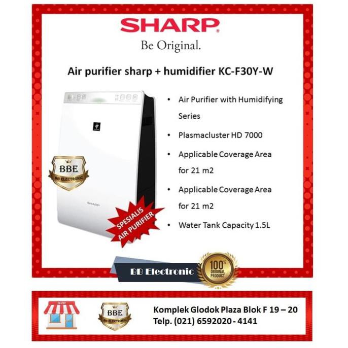 Jual Air purifier sharp + humidifier KC-F30Y-W murah | Shopee Indonesia