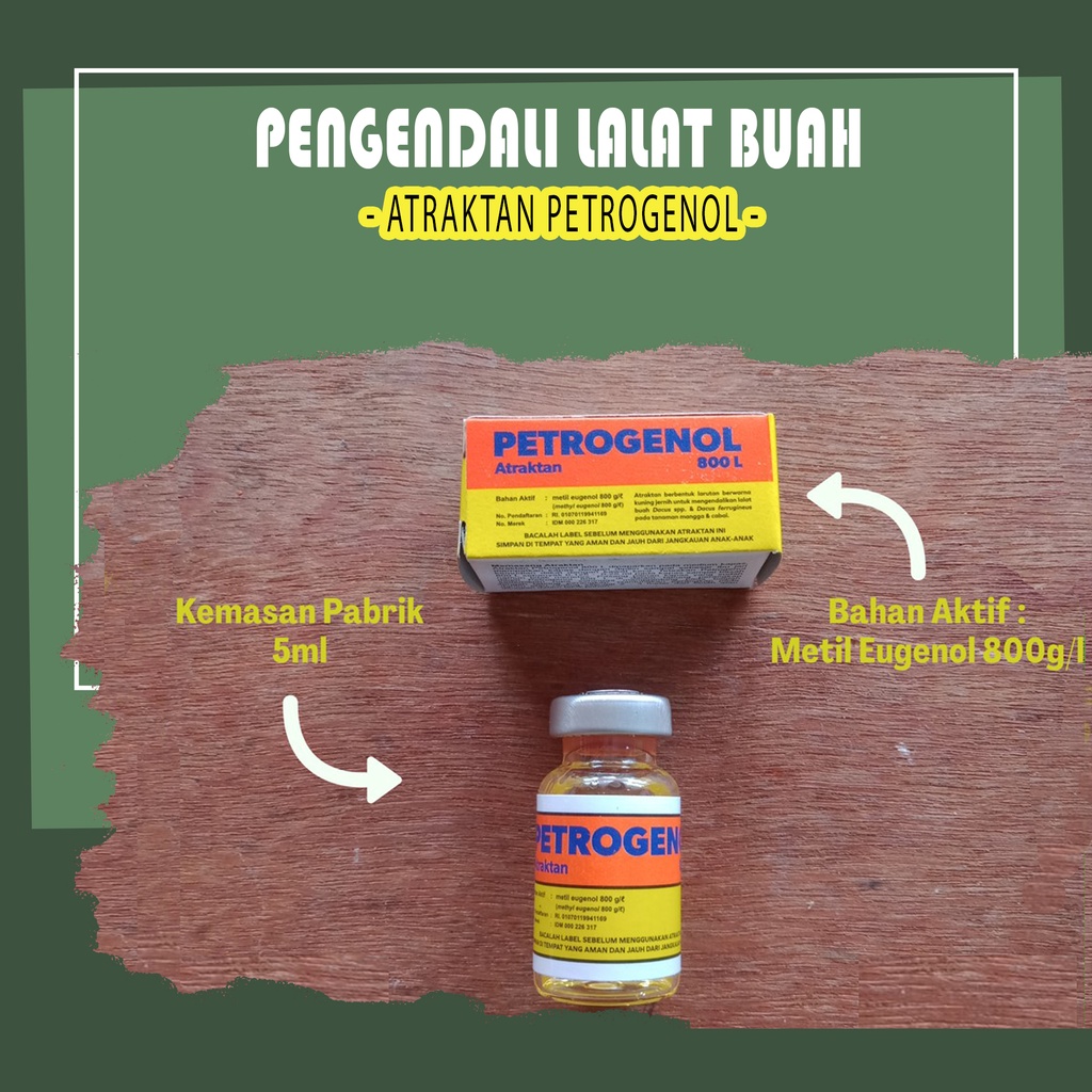 Jual PERANGKAP LALAT BUAH ATRAKTAN Petrogenol 800L 5 ml | Shopee Indonesia