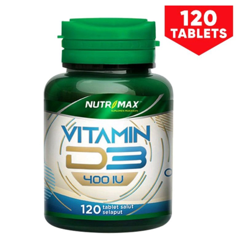 Jual NUTRIMAX Vitamin D3 400 IU Isi 120 Tablet | Shopee Indonesia