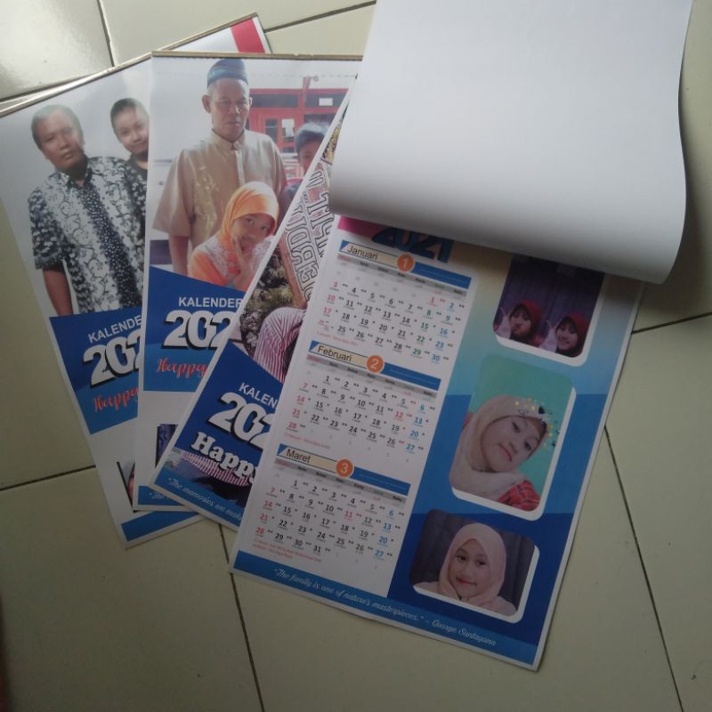 Jual AFY Undangan Kalender 2021 Custom 3 bulanan | Shopee Indonesia