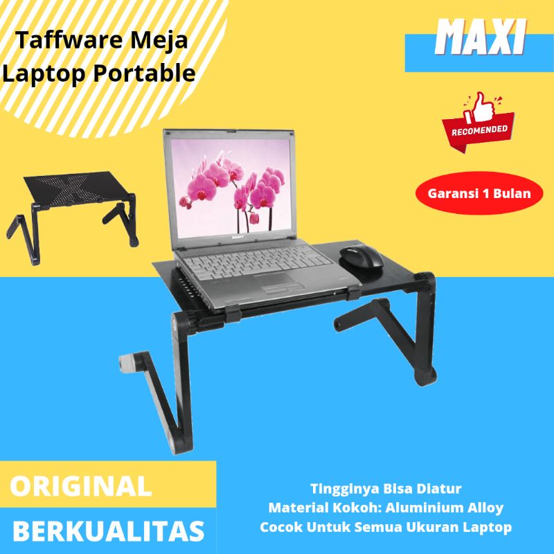 Jual Meja Laptop Lipat Portable Aluminium Alloy 11 Height Adjustable ...
