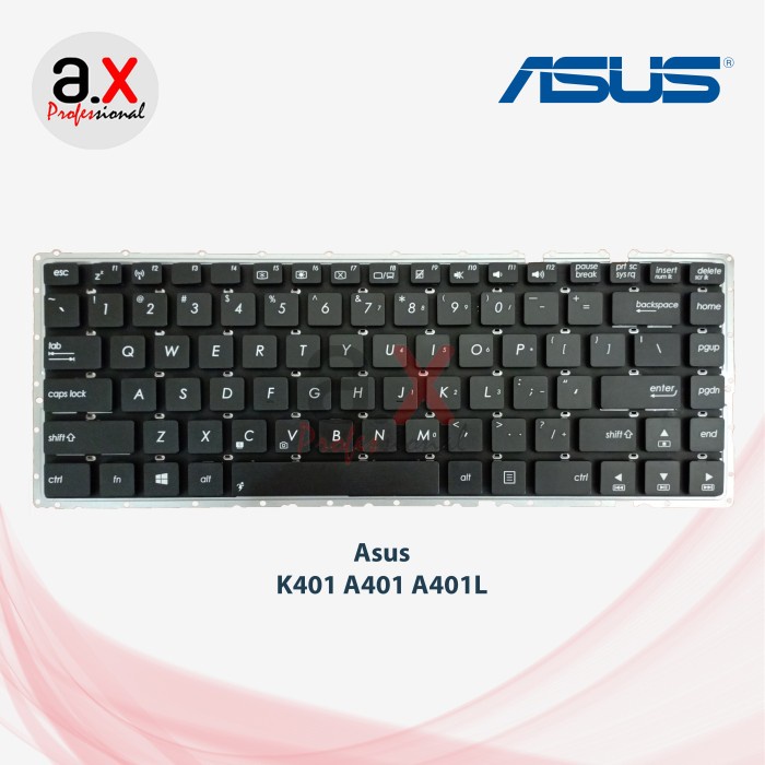 Jual Keyboard Asus K401 A401 A401L - Hitam | Shopee Indonesia