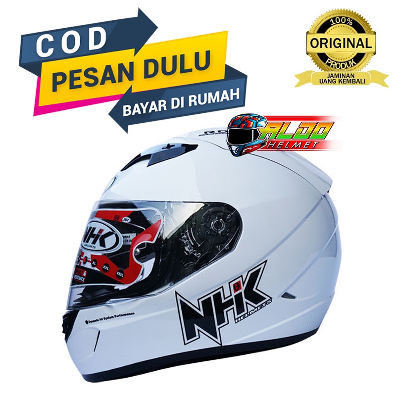 Jual NHK GP 1000 POLOS BLACK DOFF ORIGINAL | NHK | Helmet NHK GP1000 ...