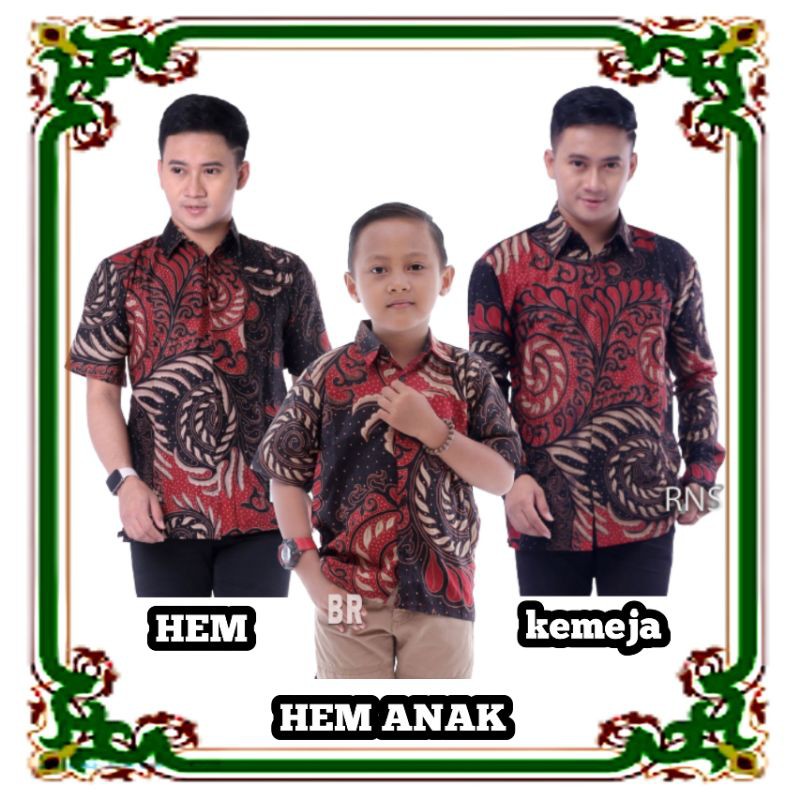 Jual BATIK COUPLE AYAH DAN ANAK LAKI MOTIF KEONG | Shopee Indonesia