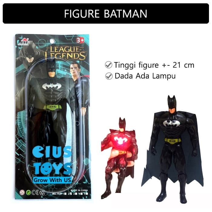 Jual Figure Batman Lampu | Robot Batman Lampu | Shopee Indonesia