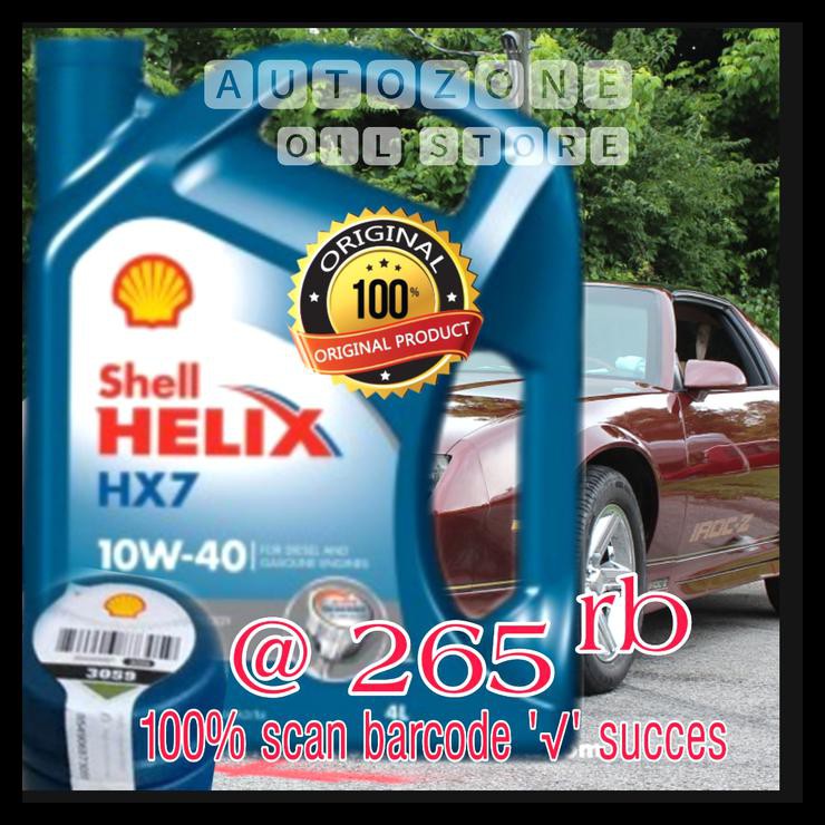 Jual Promo Shell Helix Hx7 Sae 10W-40 100% Garansi Original Best Seller ...