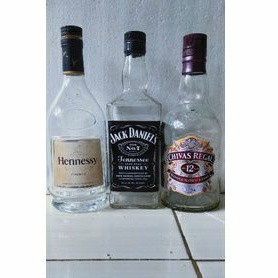 Jual Botol bekas miras Jack daniels,Henesyy Chivas regal | Shopee Indonesia